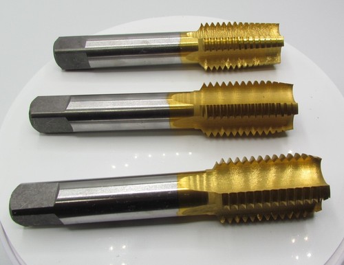 TiN Coated M30 x 3.5" Tap Set - Taper, Plug, & Bottom 3pcs - Right Hand ...