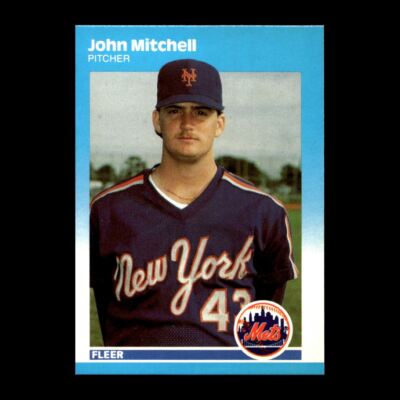 John Mitchell 1987 Fleer New York Mets #U-81 Nice R304 | eBay
