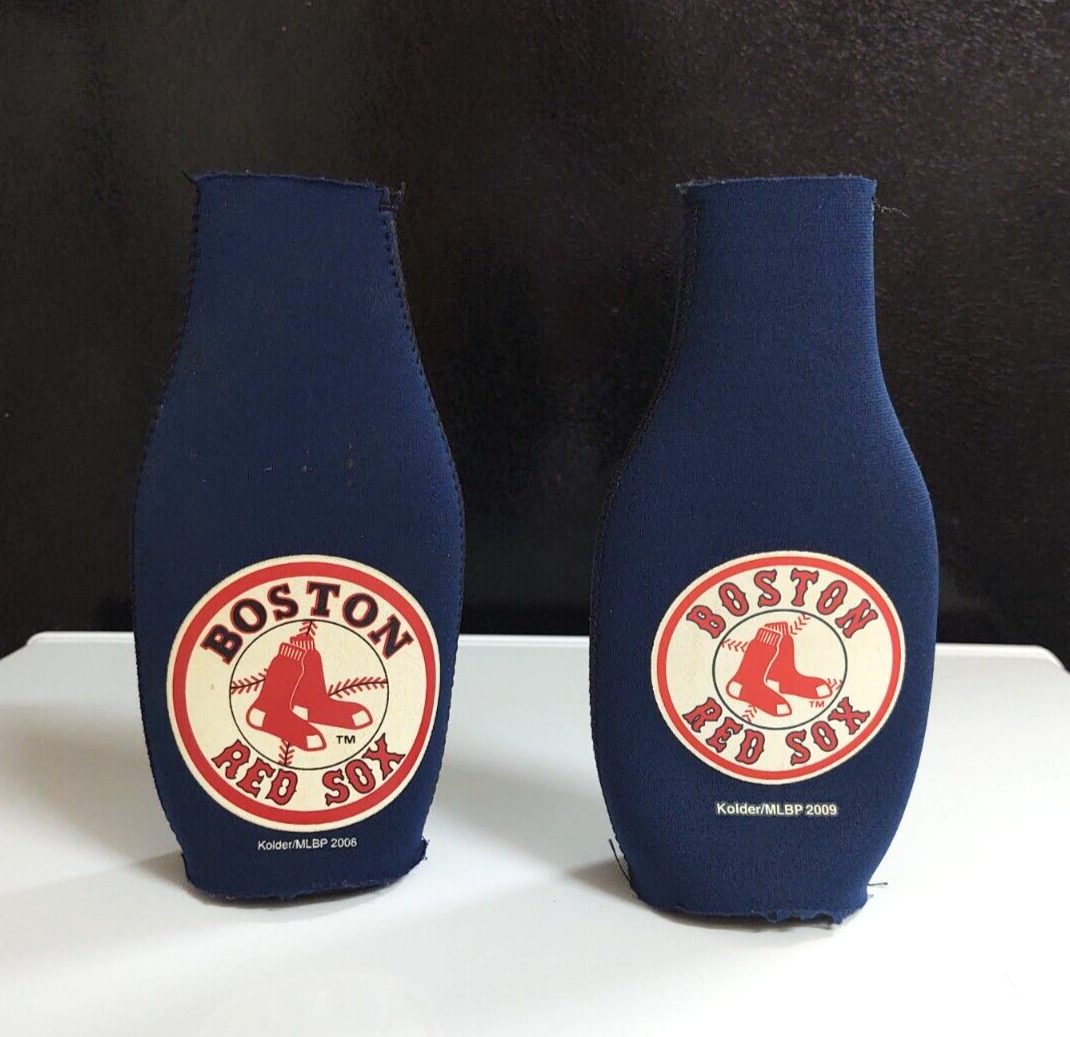 MLB Boston Red Sox Bottle Suit Holder Koozie Neoprene Kolder Drink Set ...