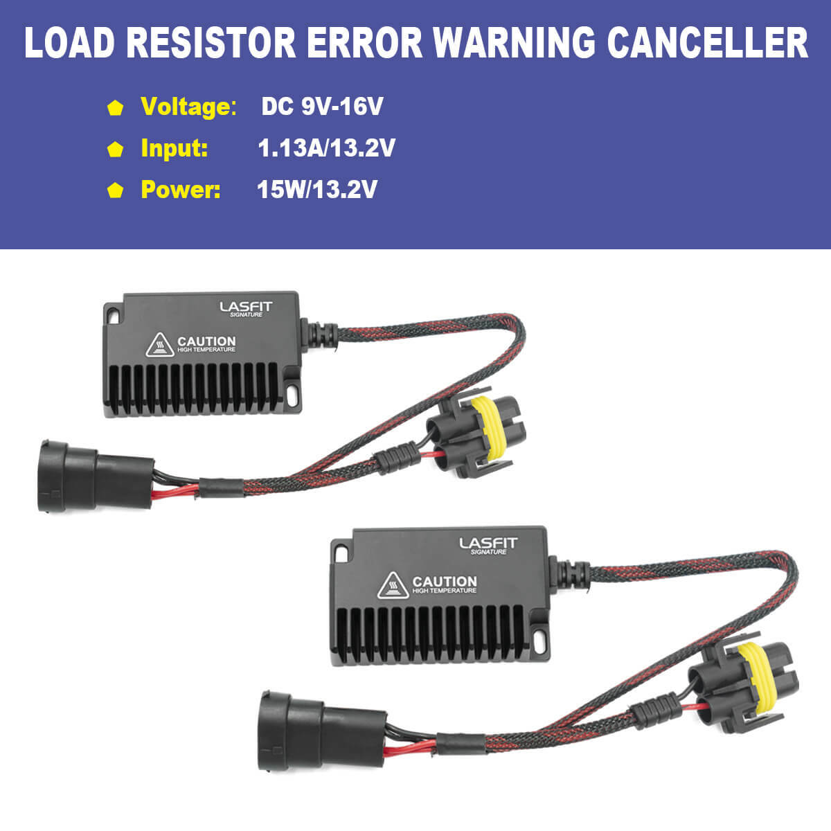 H13 9006 H11 9012 9007 H7 LED Anti Flicker Canbus Decoder Resistor ...
