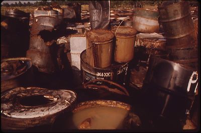 Poster, Many Sizes; About 3,000 Drums Containing Hazardous Industrial ...