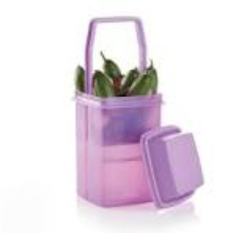 Tupperware Pick A Deli 8.5 Cup Square Pickle Container Strainer lilac ...