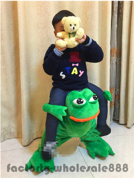 Ads Pepe Sad Frog Ride On Mascot Costume Kids Christmas Fancy Dress ...