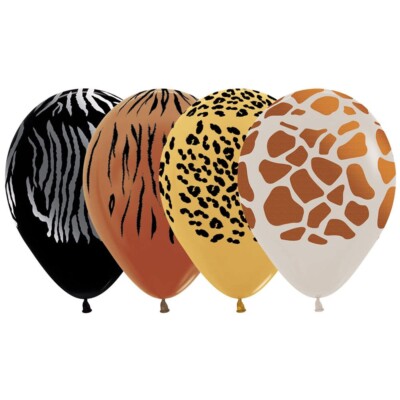 Betallatex Balloons Premium Latex 11” Animal Print Mink 50CT. | eBay