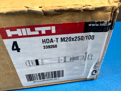 Box of 4 - Hilti HDA-T M20x250/100 Steel Concrete Undercut Anchor ...
