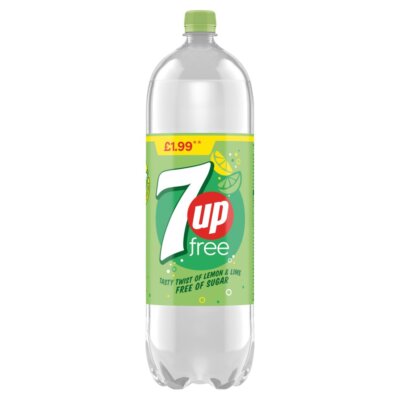 7UP Lemon & Lime ZERO SUGAR Fizzy Soft Drink 2L Bottles (PACK OF 6 ...