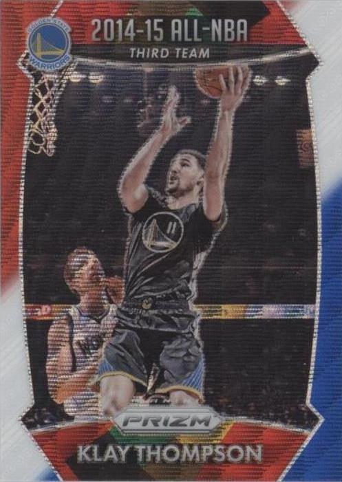 2015-16 Panini Prizm - All-NBA Team Klay Thompson #388 Red White & Blue ...