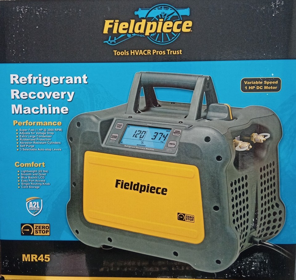 Fieldpiece MR45 Refrigerant Recovery Machine | eBay