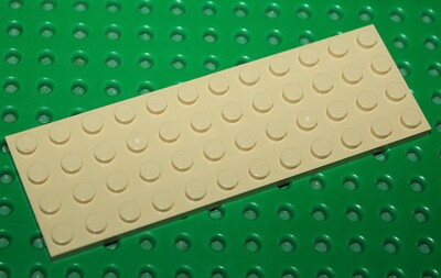 Plaque Lego Tan Plate 4x12 ref 3029/set 2996 5938 4500 5919 3722 10124 ...
