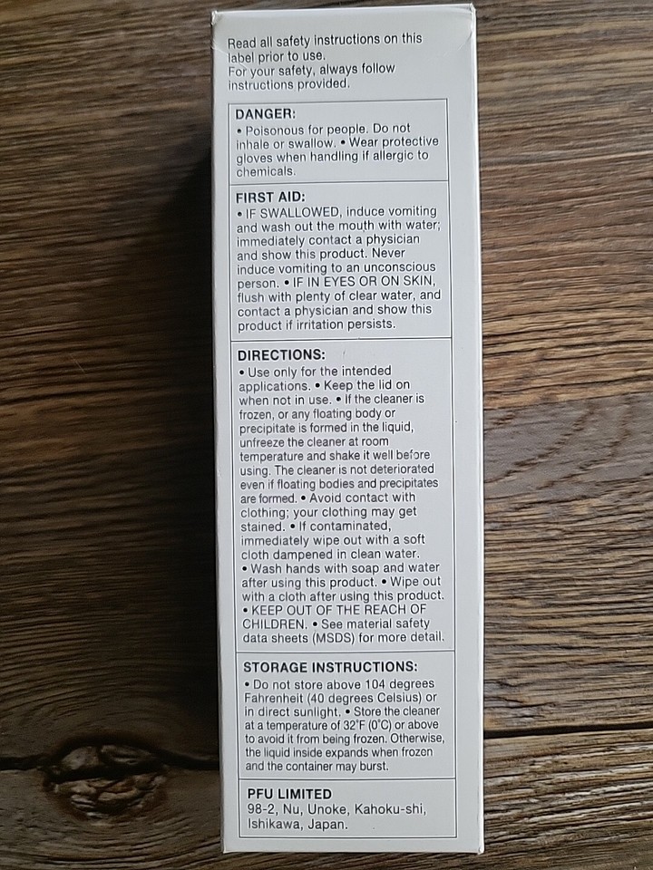 GENUINE FUJITSU FI / SCANSNAP SCANNER F2 CLEANING SPRAY 80ML BOTTLE ...