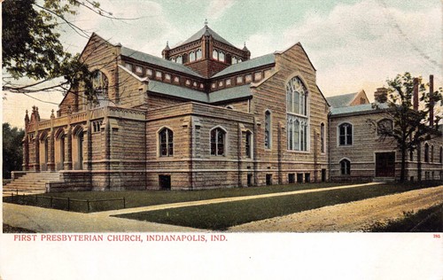 Postcard First Presbyterian Church in Indianapolis, Indiana | eBay
