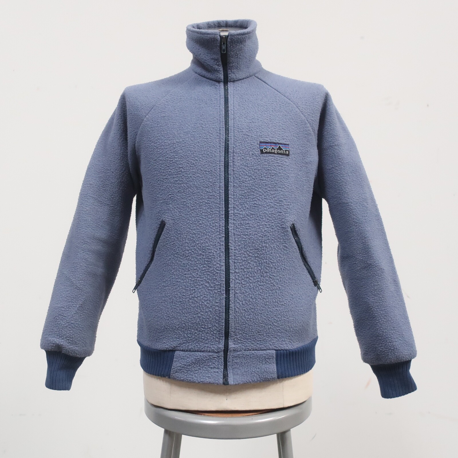 Vintage 70s Patagonia Big Tag Logo Fleece Jacket Made… - Gem