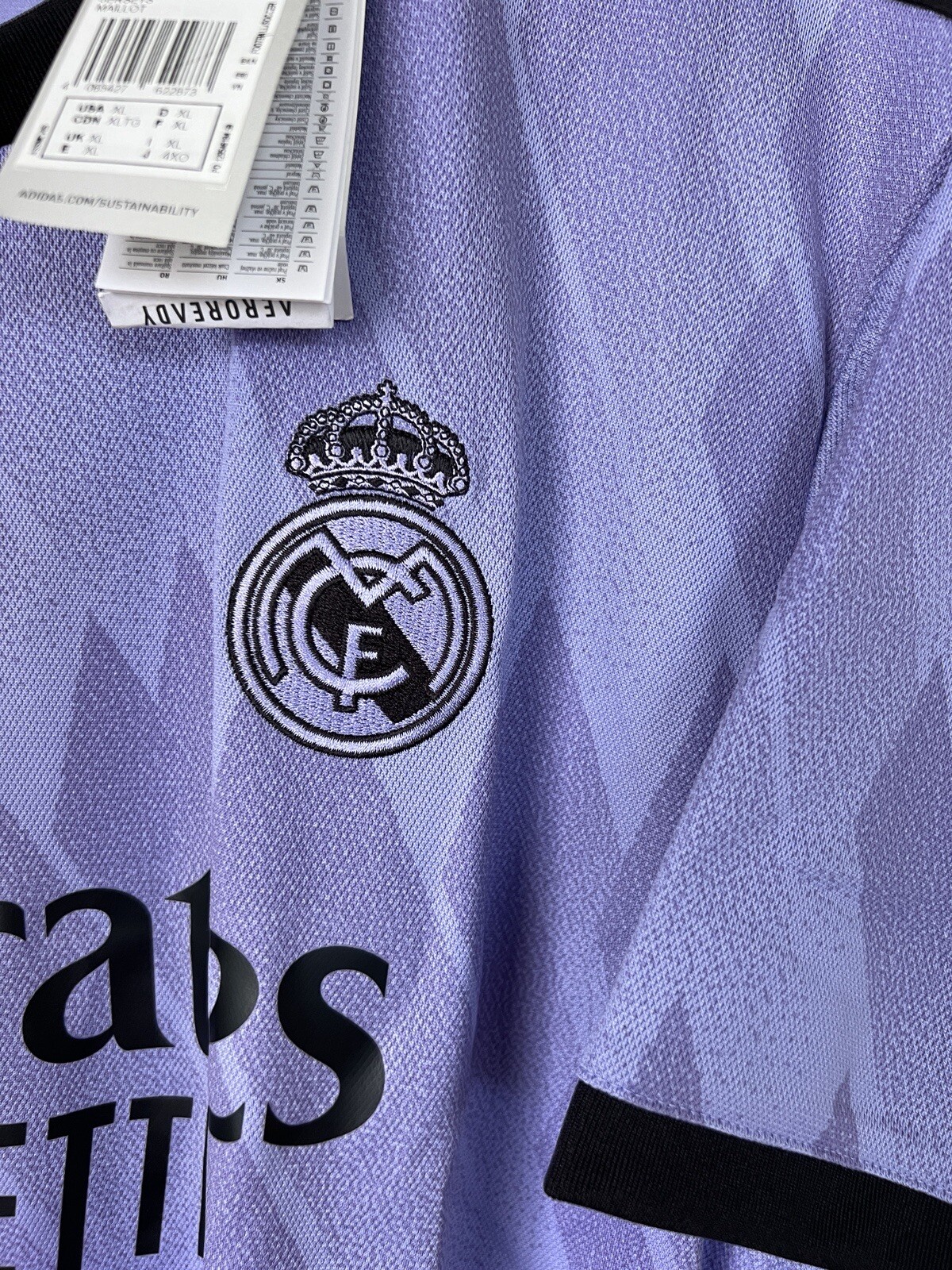 Vini JR Real Madrid Jersey 22/23 Away Mens Soccer Shirt H18489 Adidas ...