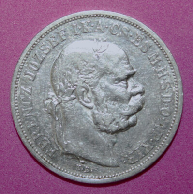 S4 - Hungary 5 Korona 1907-KB Extremely Fine +++ Silver Coin - Franz ...