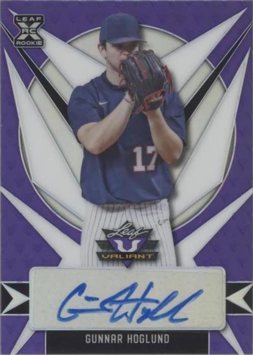 2021 Leaf Valiant - Purple #BA-GH1 Gunnar Hoglund /50 (AU, RC) for sale ...