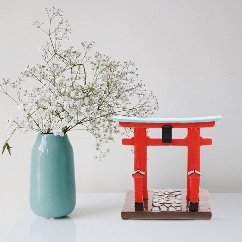 Miniature Japanese Torii Gate Model Toy Mini House Torii Gate Doll ...