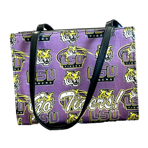 Louisiana State University LSU Go Tigers! TOTE BAG Purple Gold Purse ...