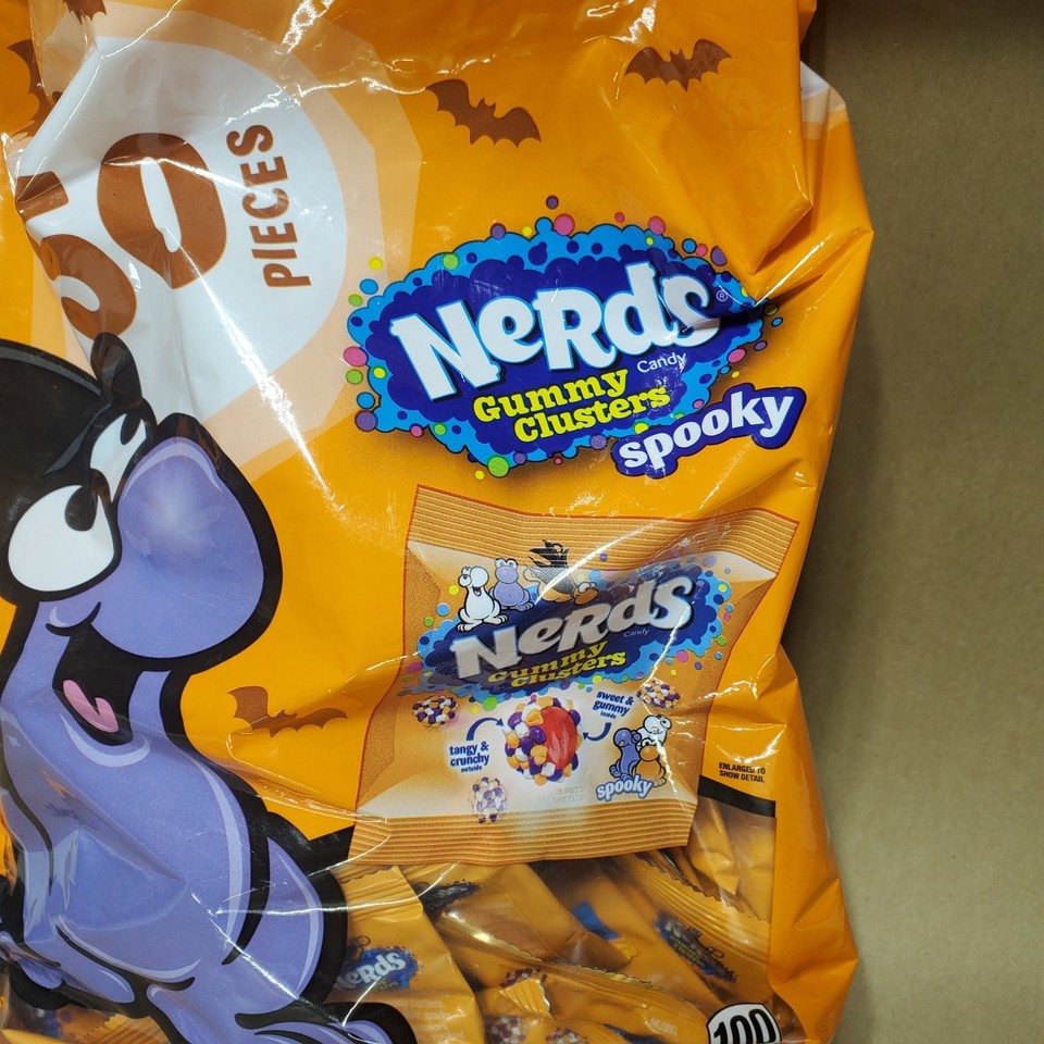 Nerds Gummy Clusters Spooky Candy 25 oz Bag 50 Pieces Halloween | eBay