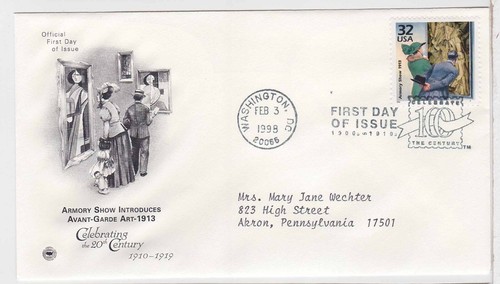 TurtlesTradingPost- Avant-Garde Art- 1910s 1998 #3183d FDC- Artcraft ...