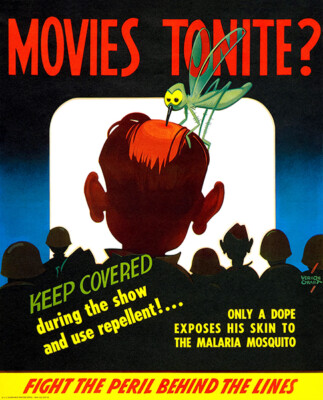 Tonite - Malaria Mosquito - 1944 - World War II - Propaganda Poster | eBay