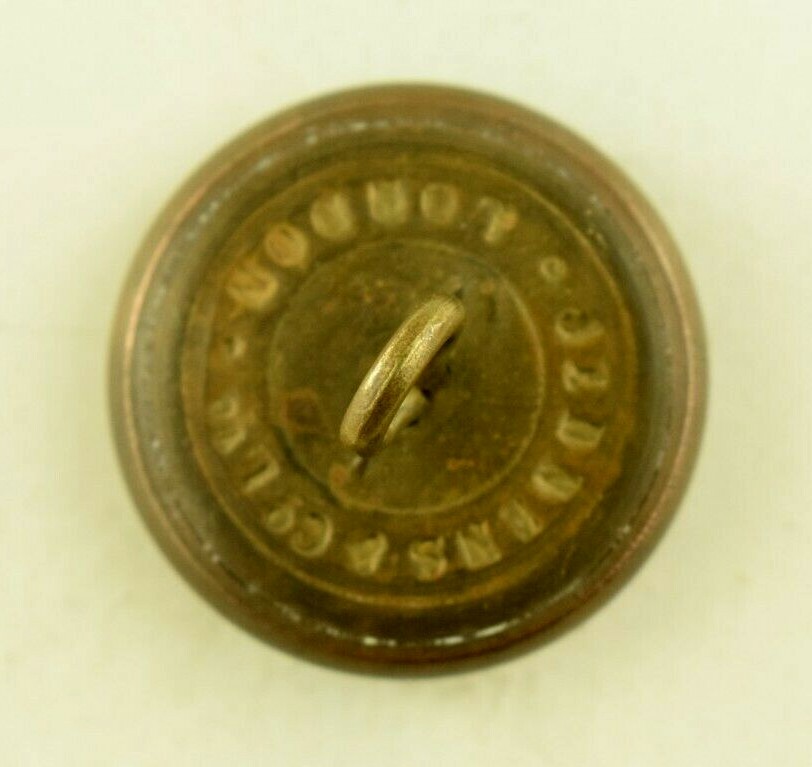 1850s Crest Livery Knight with Sword Ridding Horse Uniform Button ...