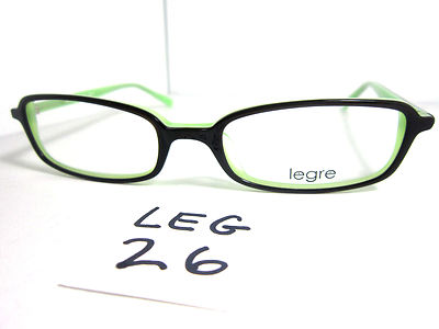 New LEGRE Eyeglasses Frame Black with Key Lime Green Inlay Unisex LE015 ...