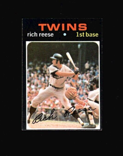 1971 Topps #349 RICH REESE Twins NRMT | eBay
