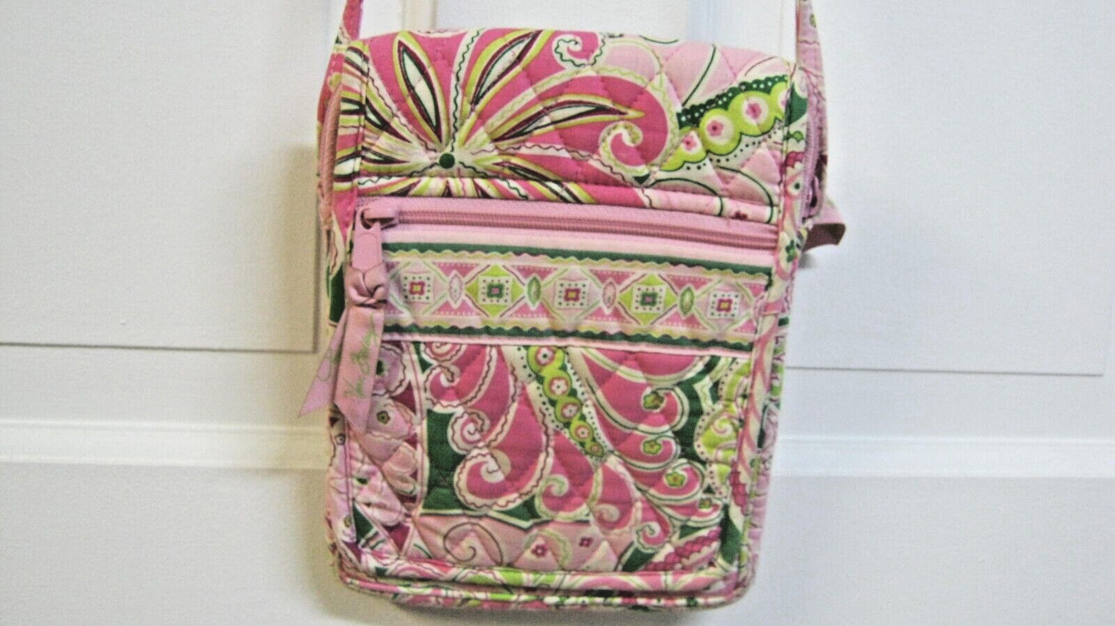 Vera Bradley Slim Pinwheel Pink Hipster Crossbody Pur… - Gem