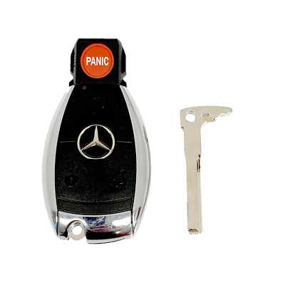 OEM Mercedes Benz Keyless Remote Fob + UNCUT Key OEM Mercedes Benz ...