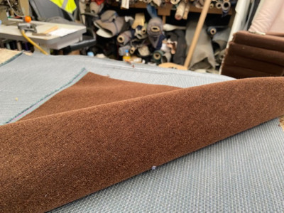 1m of Dark Brown Coach/Bus/Train Fabric (moquette) | eBay UK