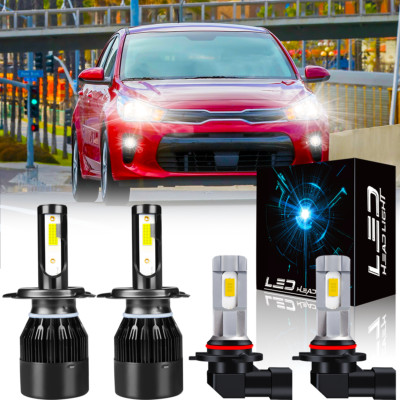 For Kia Rio 2016-2019 2020 LED Headlight Hi/Lo Beam Fog Light Bulbs ...