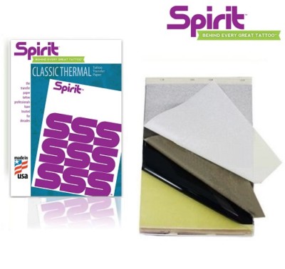 Spirit Thermal Tattoo Transfer Carbon Paper - 100 x A4 - UK Authentic ...