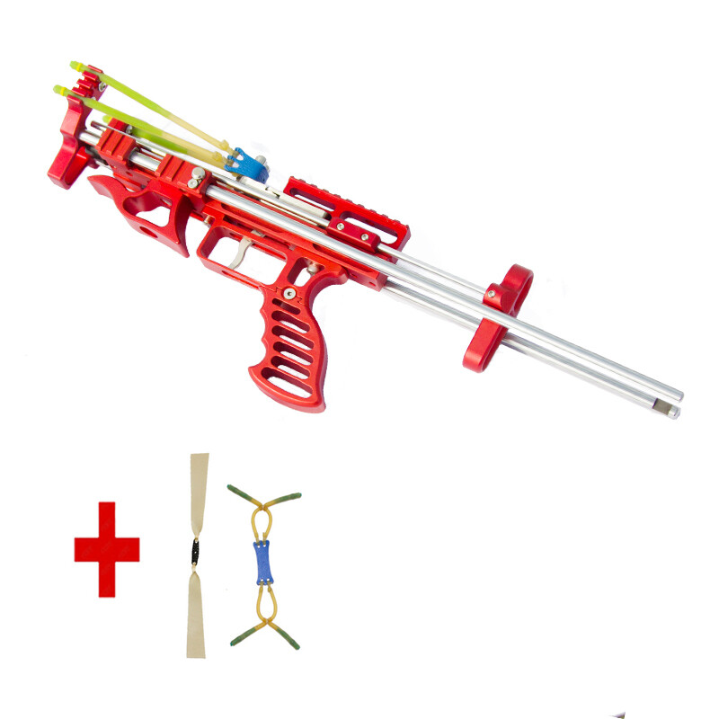 Slingshot Smooth Metal Grip Catapult Portable Hunting Catapult FishReel ...