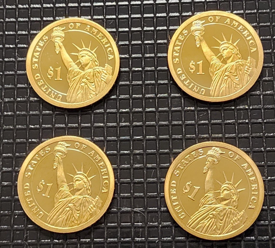 2008 S Proof Presidential Coin Proof Set- 4 Coins Only- No plastic lens ...