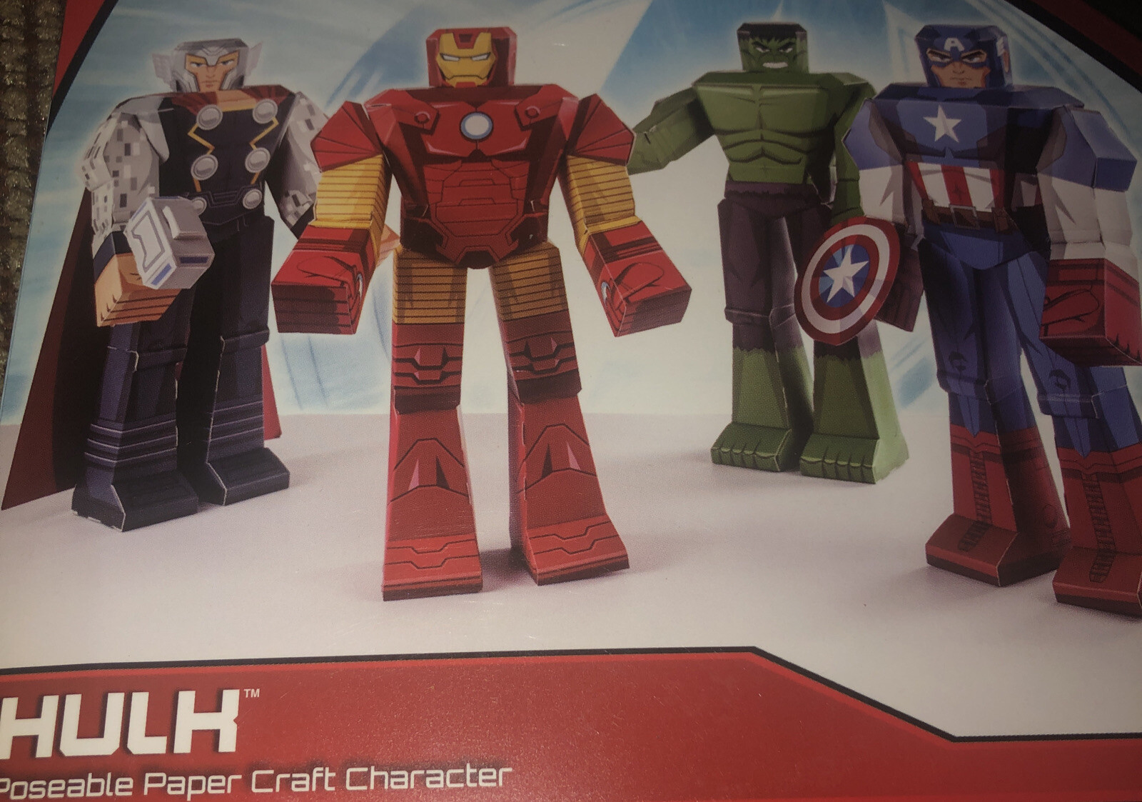 Marvel Avengers Age of Ultron Hulkbuster Battle PK Blueprints Paper ...