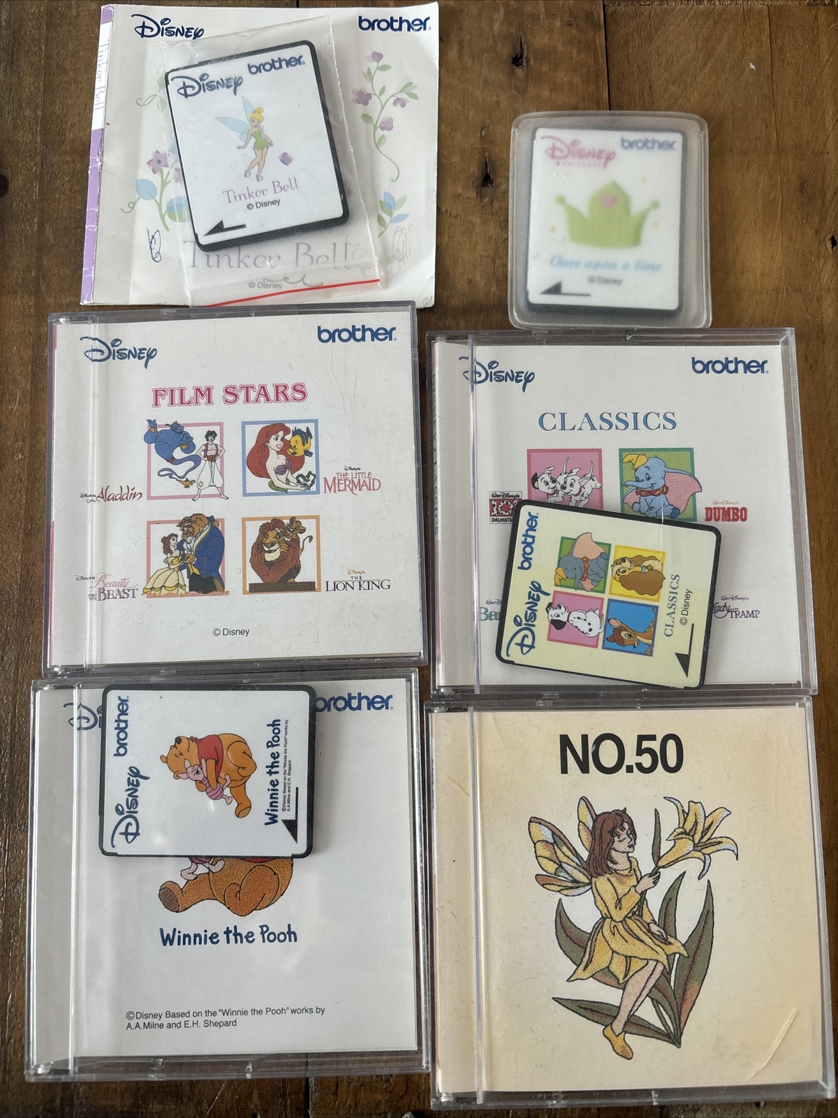 brother disney embroidery machine cards (bundle Of 6) | eBay UK