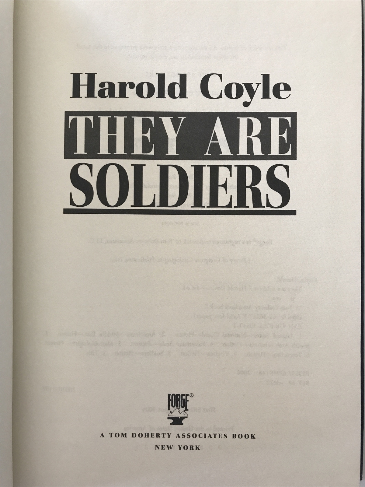 They Are Soldiers by Harold Coyle (2004, Hardcover, Revised edition ...