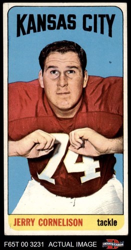 1965 Topps #98 Jerry Cornelison Chiefs SMU 3 - VG | eBay