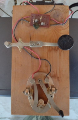 Vintage Signal Morse Code Telegraph Key mounted on board | eBay