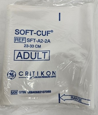 Critikon Soft-Cuf SFT-A2-2A Blood Pressure Cuffs w/ 2-Tube DINACLICK ...