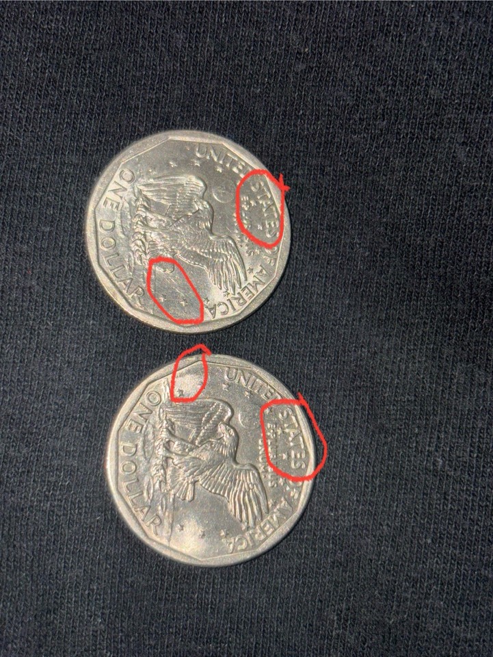 1979 Susan B Anthony Liberty P (Frank Gasparo) Dollar U.S. Coin Nerrow ...