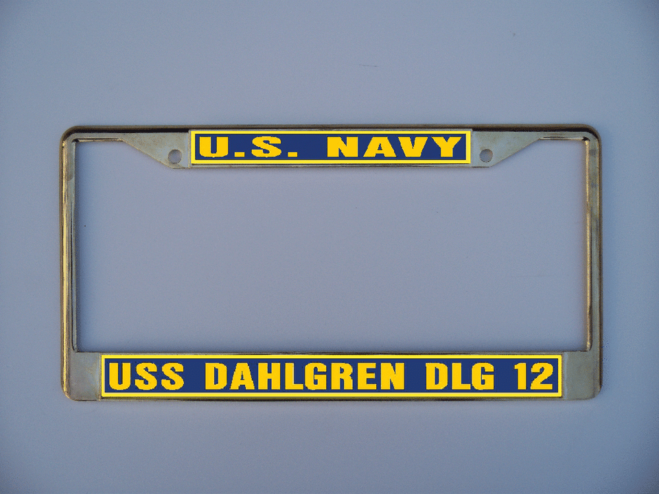 USS DAHLGREN DDG 43 DLG 12 License Plate Frame USN Military U S Navy | eBay