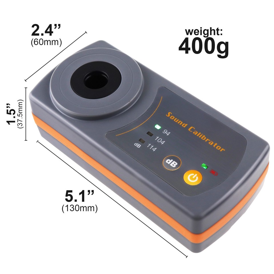 Sound Level Calibrator 114dB/94dB/104dB Calibration Level For Sound ...