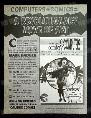 Mark Badger's Comics & Computers 1997 Trade Print Magazine Ad Poster ...
