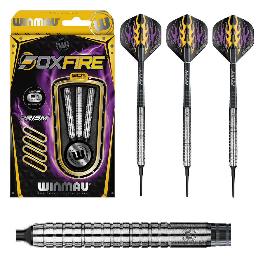 Winmau Dart - Foxfire 80% Tungsten 2035 20g (Soft Dart) 3 Dartpfeile ...