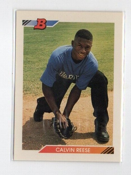 1992 Bowman #86 Calvin "Pokey " Reese Rookie RC Cincinnati Reds | eBay