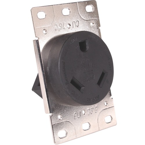RV Trailer Camper 30 Amp Power 120 Volt Receptacle Mounting 3 Prong ...