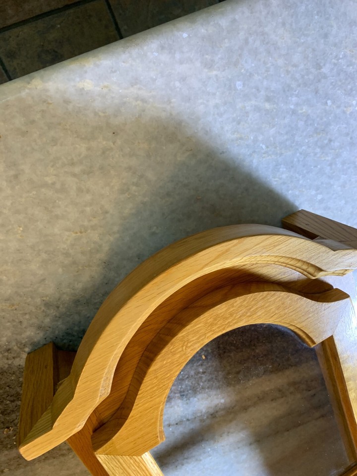 Oak Hardwood Wood Wooden Carved Glass Wall Hung Hanging Display Case ...