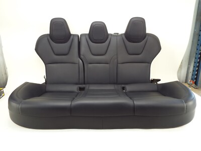 2017 Tesla Model S Rear Seat Bottom Cushion & Back Support Black | eBay