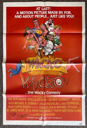 1982 Autographed Stella Stevens “Wacko” Original One Sheet Movie Poster ...
